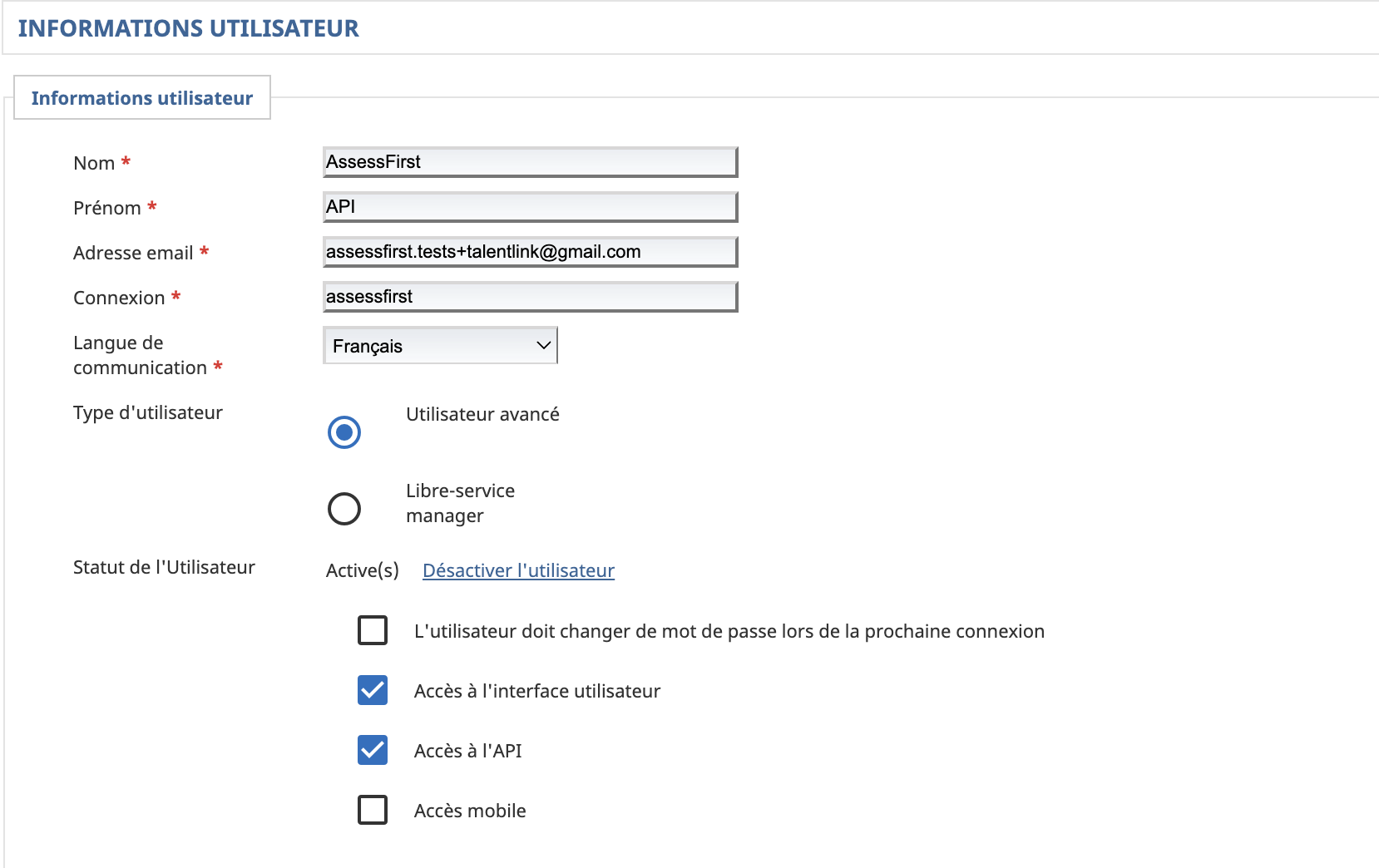 Comment activer l'intégration avec Cornerstone TalentLink