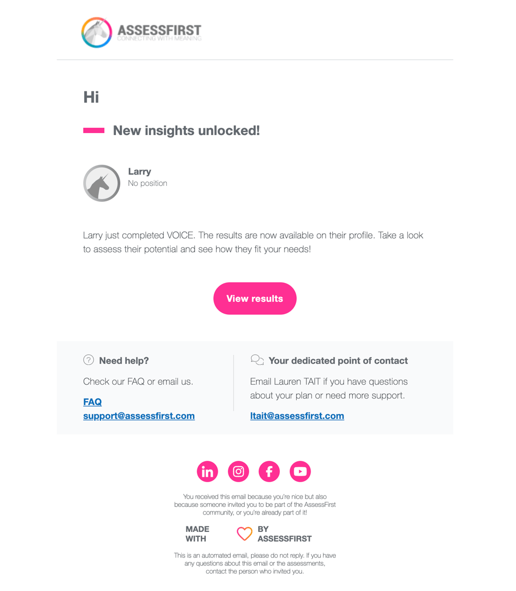 View Voice Results