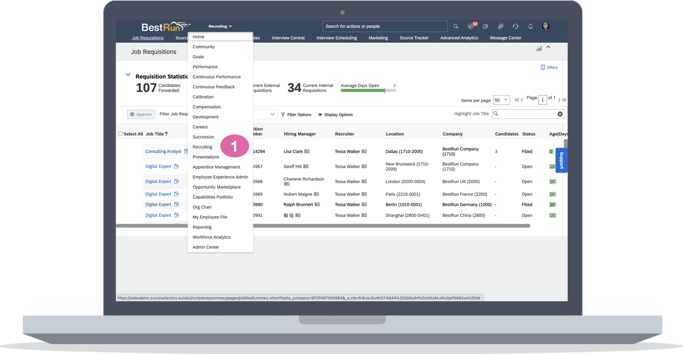 How do I use the integration with SAP SuccessFactors?